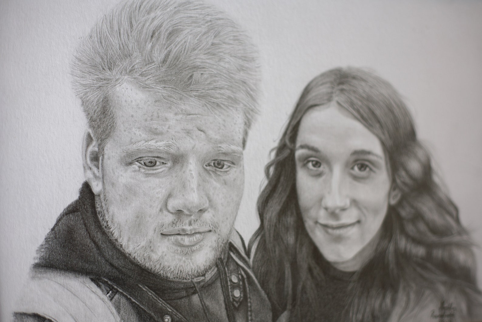Custom Portrait Drawing From a Photo, Personalized Pencil Drawing ...