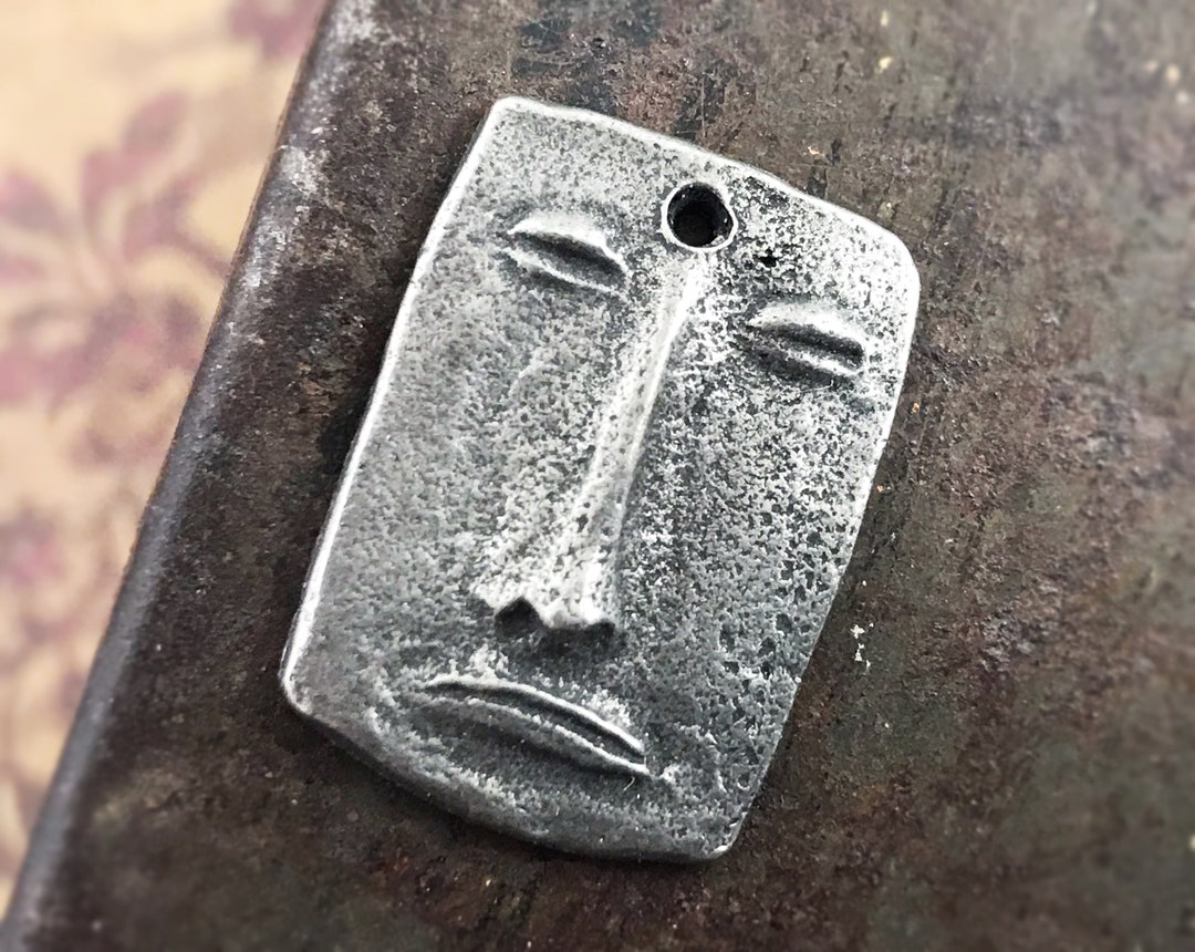 Handcrafted Face Pendant Handmade Jewelry Making Components - Etsy