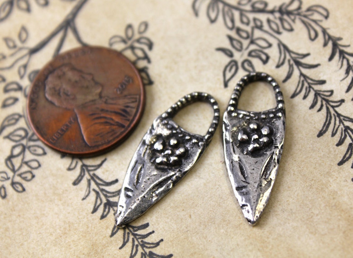 Flower Dagger Charms Jewelry Making Supplies Artisan Jewelry - Etsy