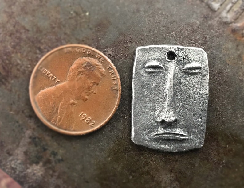 Handcrafted Face Pendant Handmade Jewelry Making Components - Etsy