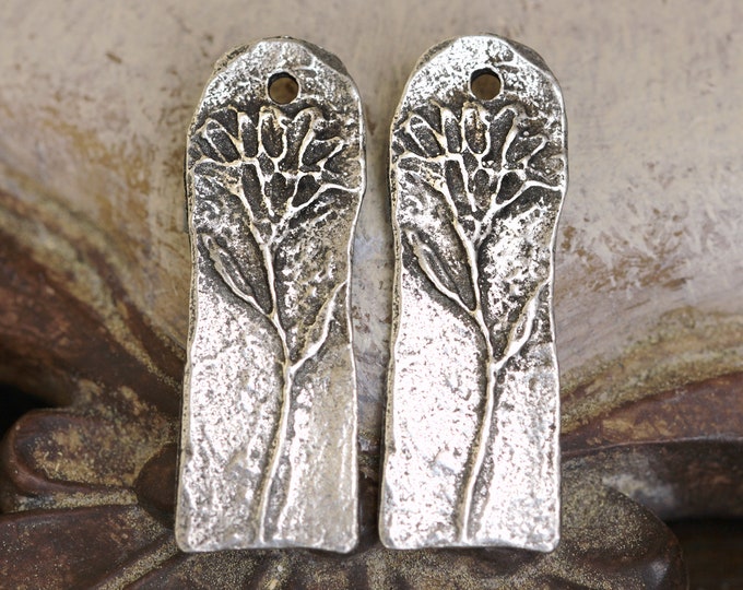 Flower Charms, Handmade Handcrafted Jewelry Making Components, Artisan ...