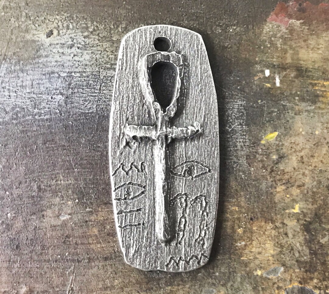 Ankh Pendant, 38mm, Handcrafted, Handmade Jewelry Components, Artisan ...