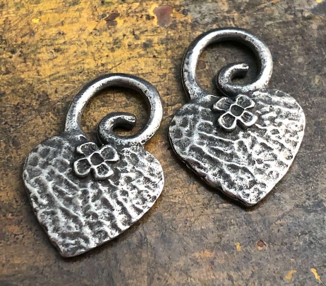 Artisan Handcrafted Heart Charm Designs for Earrings and Necklaces ...
