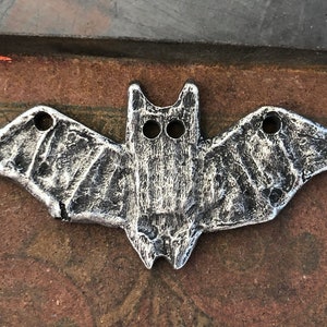 Bat Pendant, Connector, Halloween, 45mm, Handmade Jewelry Making ...