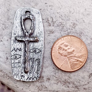 Polished Ankh Pendant, 38mm, Artisan Handcrafted Jewelry Design ...