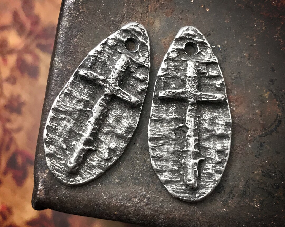 Textured Cross Charms, 26mm, Earring Findings, Handcrafted Jewelry ...