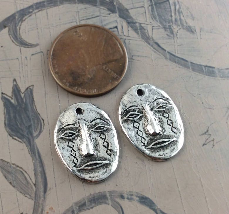 Handcrafted Face Mask Charms Primitive Handcrafted Handmade - Etsy