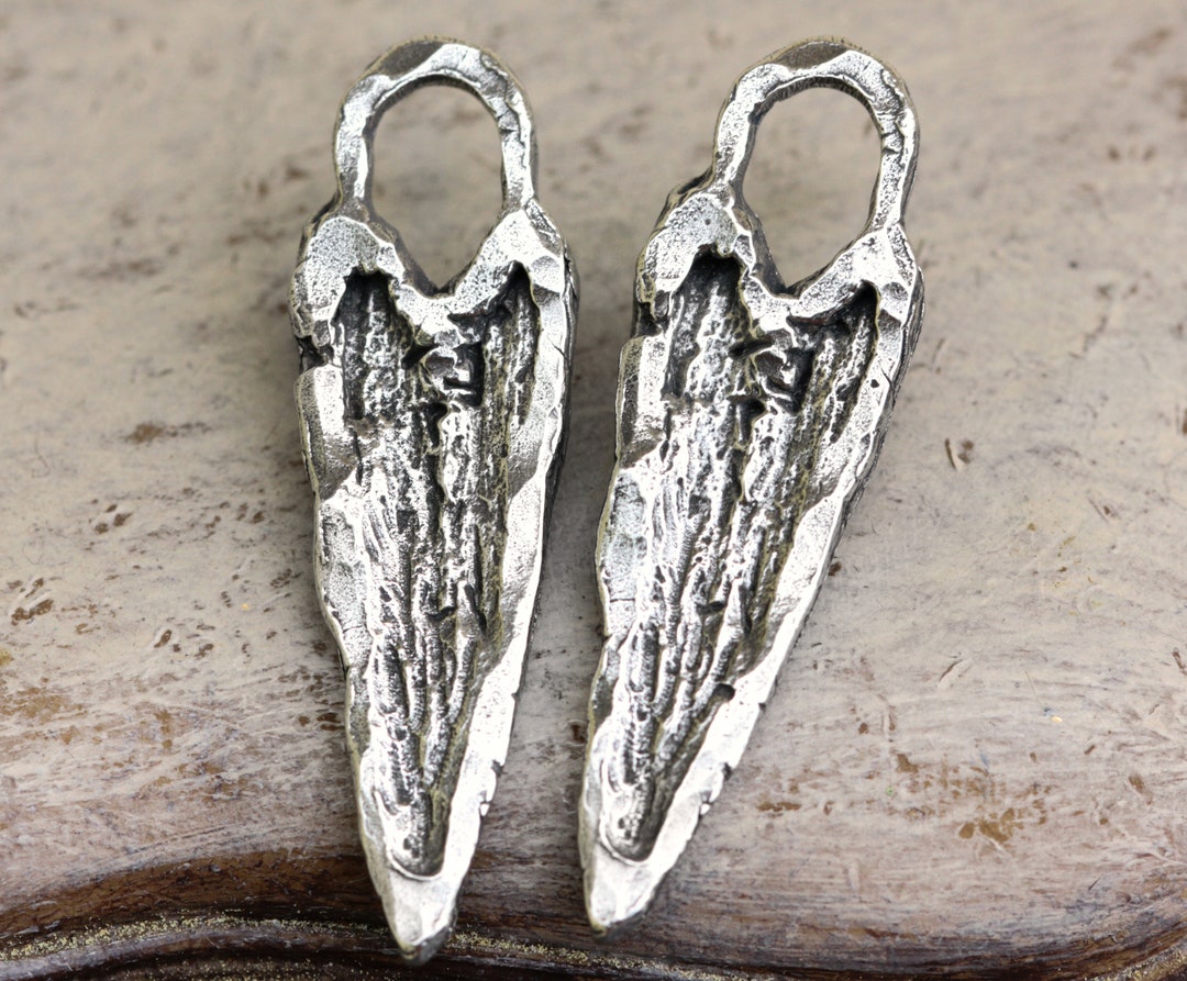 Handcrafted Metal Heart Charms for Earrings and Necklaces, Artisan ...