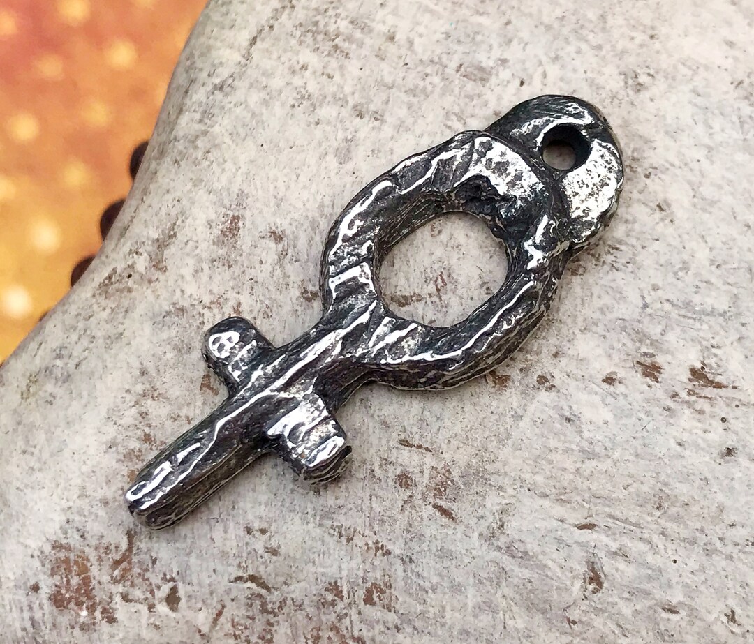 Polished Venus Symbol Pendant, 30mm, Artisan Handcrafted, Handmade ...