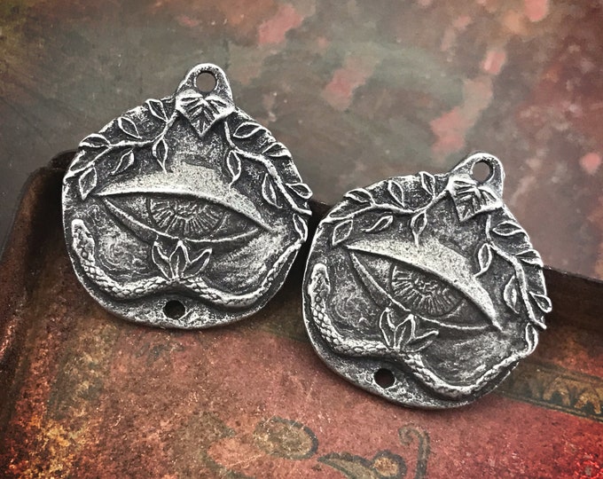 Eye Vine & Snake Mystical Connector Charms 22mm Handcrafted - Etsy