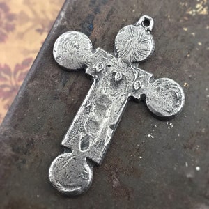 Handcrafted Rustic Cross Pendant Handmade Jewelry Components - Etsy