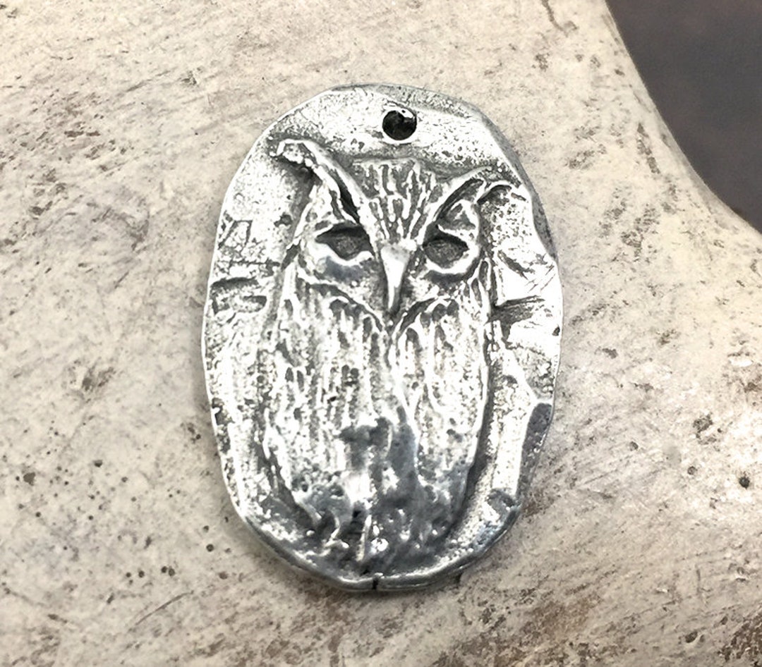 Owl Pendant, Handcrafted Artisan Jewelry Design, Handmade Animal ...