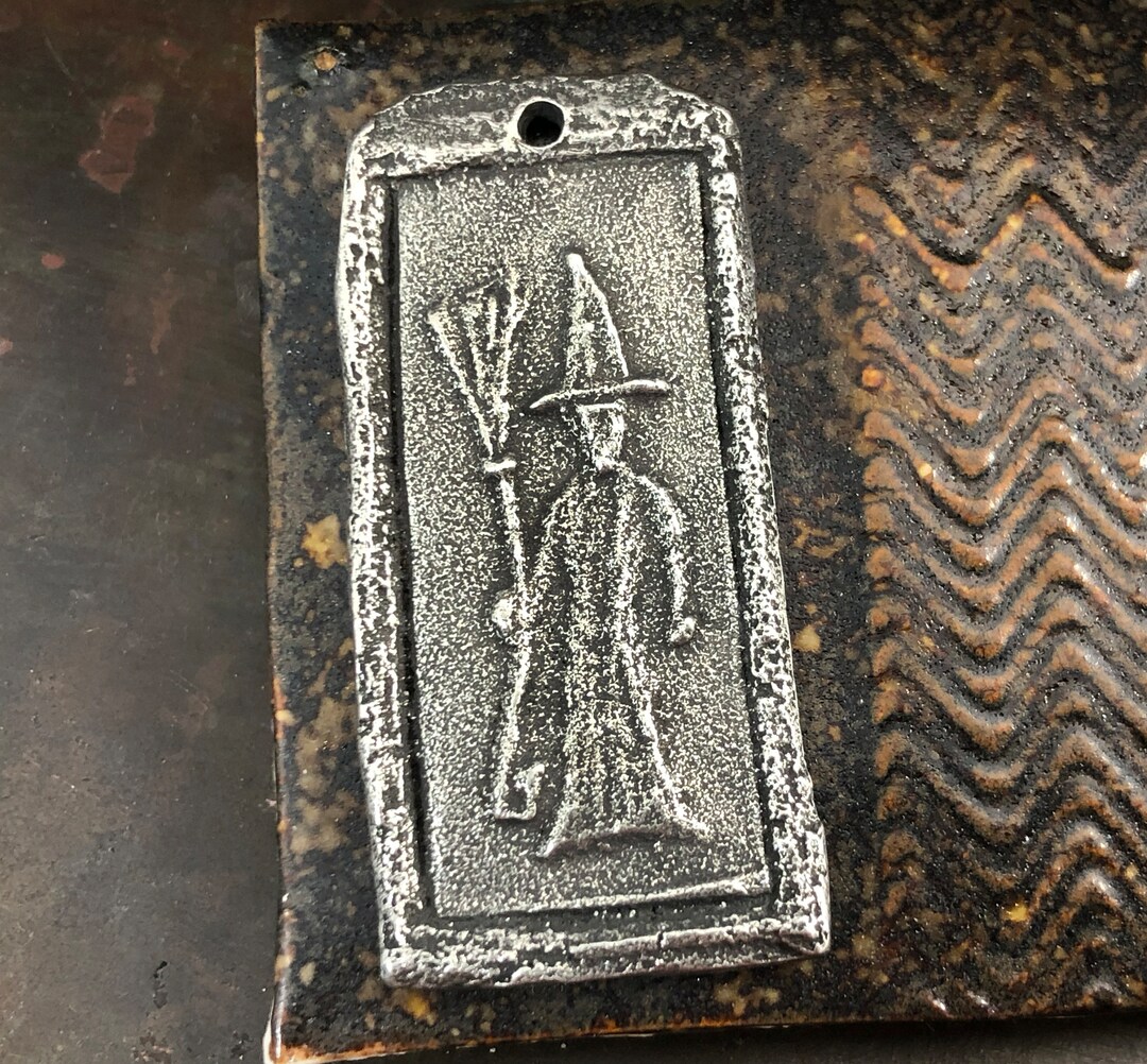 Artisan Handcrafted Witch Pendant for Necklaces, Unique Handmade DIY ...