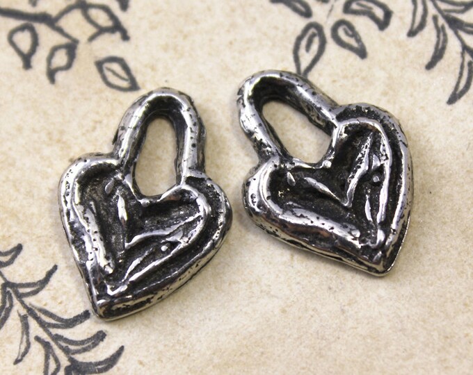 Handmade Heart Charms Handcrafted Artisan DIY Craft Jewelry - Etsy