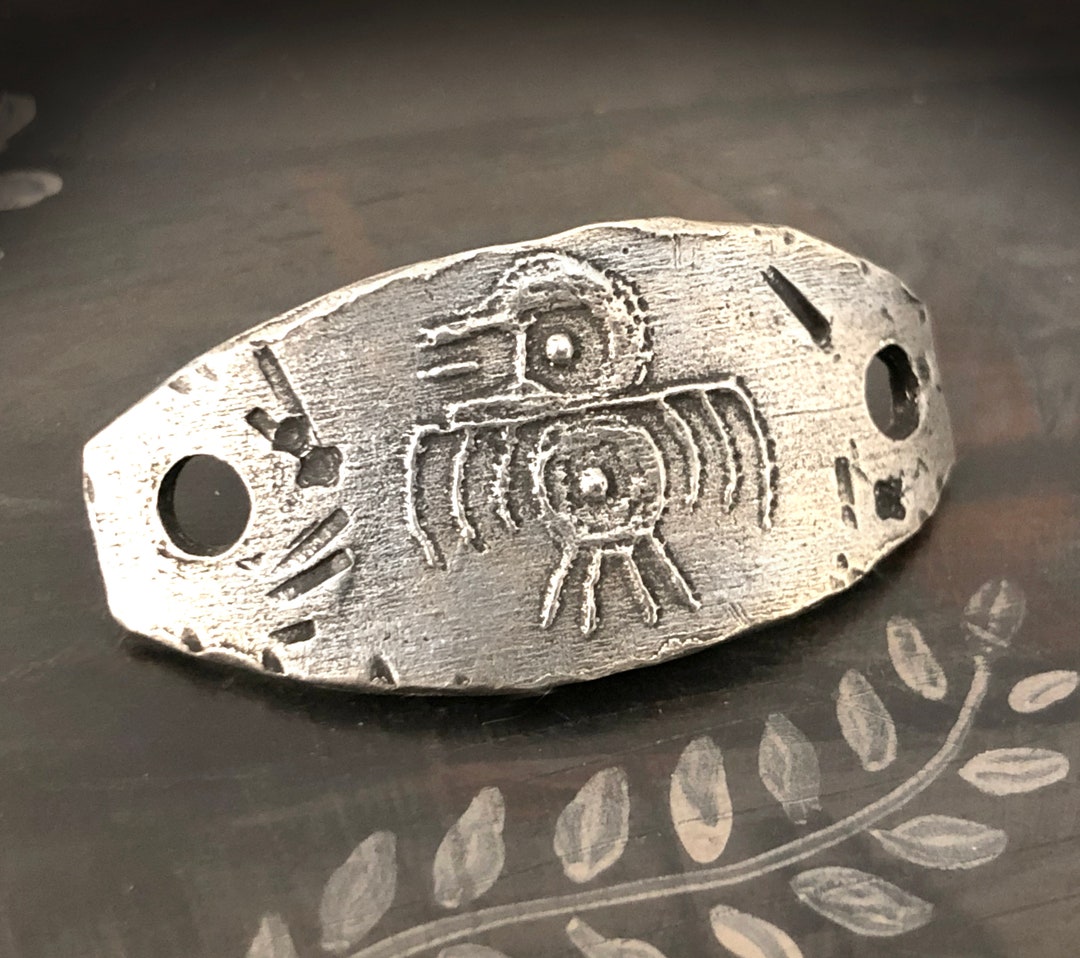 Aztec Bird Symbol Bracelet Connector Link Bar for Craft Jewelry Making ...