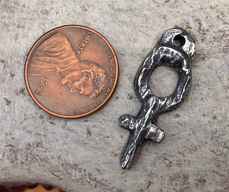 Polished Venus Symbol Pendant, 30mm, Artisan Handcrafted, Handmade ...