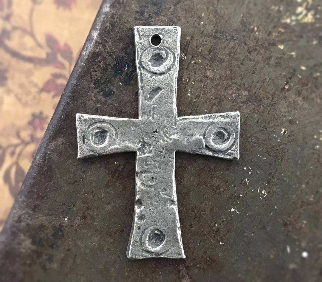 Rustic Cross Pendant, Artisan Rustic Handcrafted Handmade Jewelry ...
