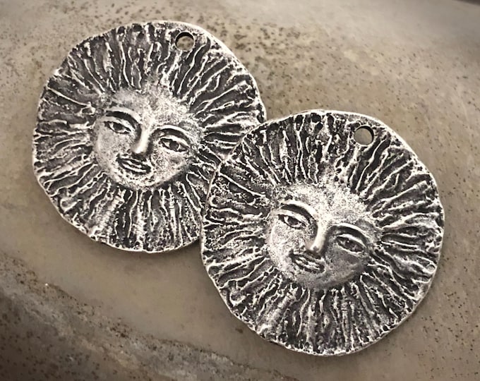 Handcrafted Charms, Suns, Artisan Handmade Jewelry Making Components ...