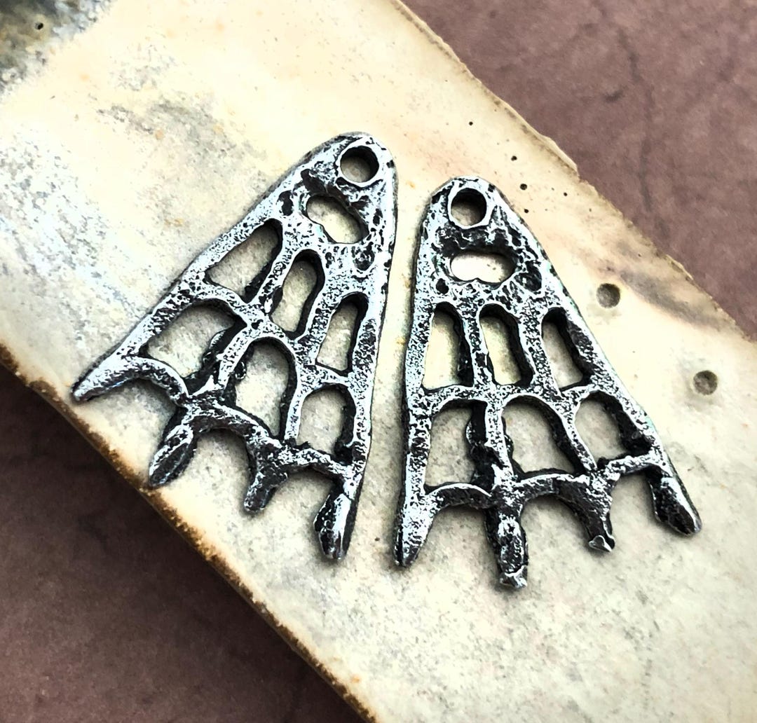 Spider Web Charms, Polished Finish, Pewter, Handcrafted, Artisan ...