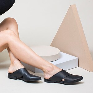 Women Dark Camel Brown Mules, X Slip on Shoes, Mules With Low Heels ...