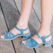 Blue Sandals, Handmade Leather Sandals, Greek Sandals, Ankle Strap ...