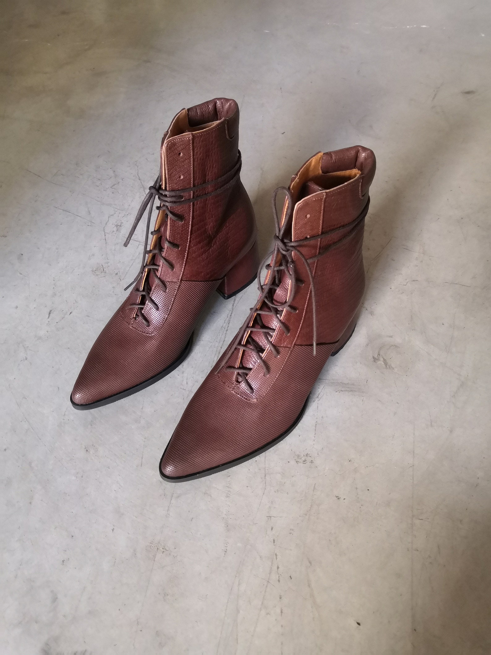 Brown Booties Women Stylish Handmade Brown Leather Ankle - Etsy