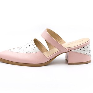 Pink Mules, Leather Mules, Women Shoes, Pink Shoes, Mule Slides ...