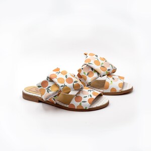 Orange Sandals Women, Slip on Sandals, Flat Sandals Women, Designer ...
