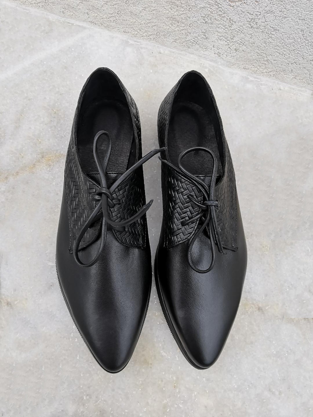 Black Leather Shoelaces That Match Exactly Our Black Oxfords , Elegant ...