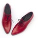Red Oxfords Women Shoes Stylish Flat Comfortable Leather - Etsy