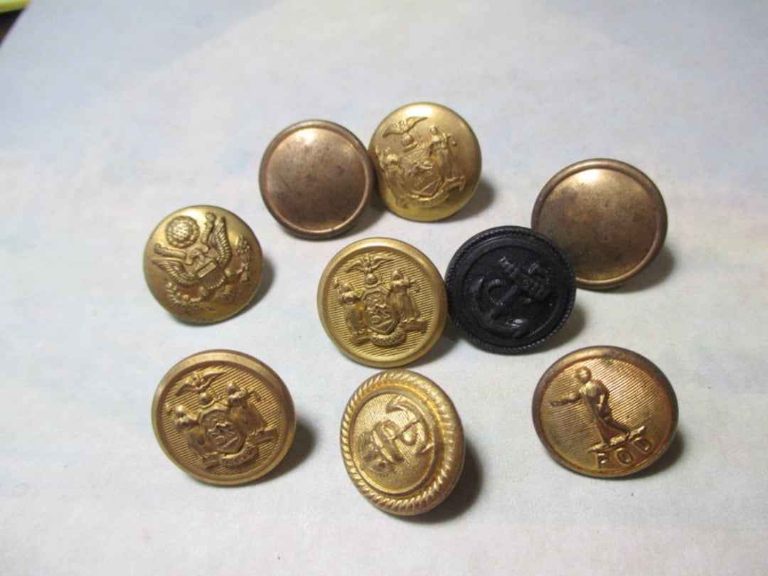 Vintage Uniform Button Lot of 9, Scoville, Horstman and More - Etsy