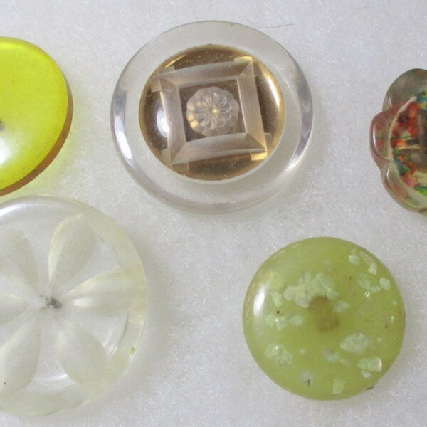 Lucite Buttons - Etsy