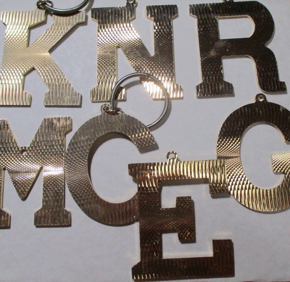 Lage Alphabetical Metal Letters for Crafts Key Rings - Etsy
