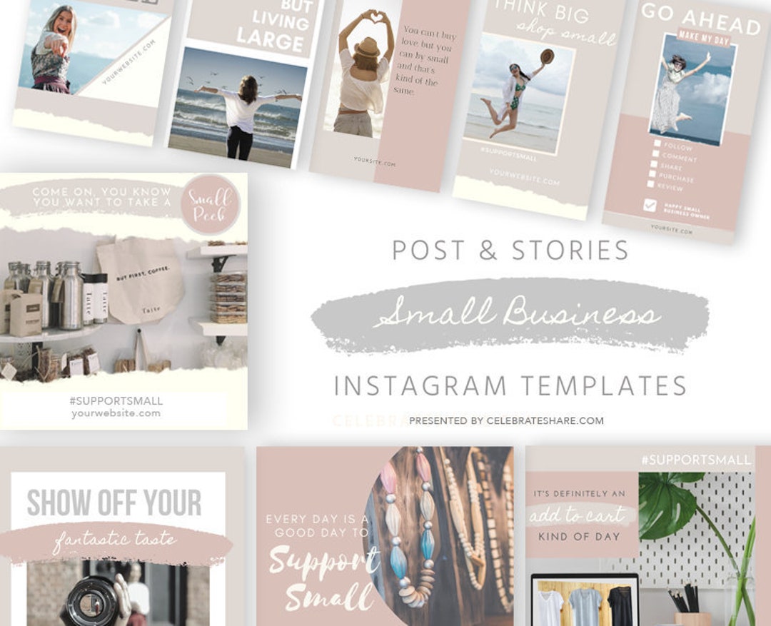 Canva Templates for Small Business Engagement Social Media Templates ...