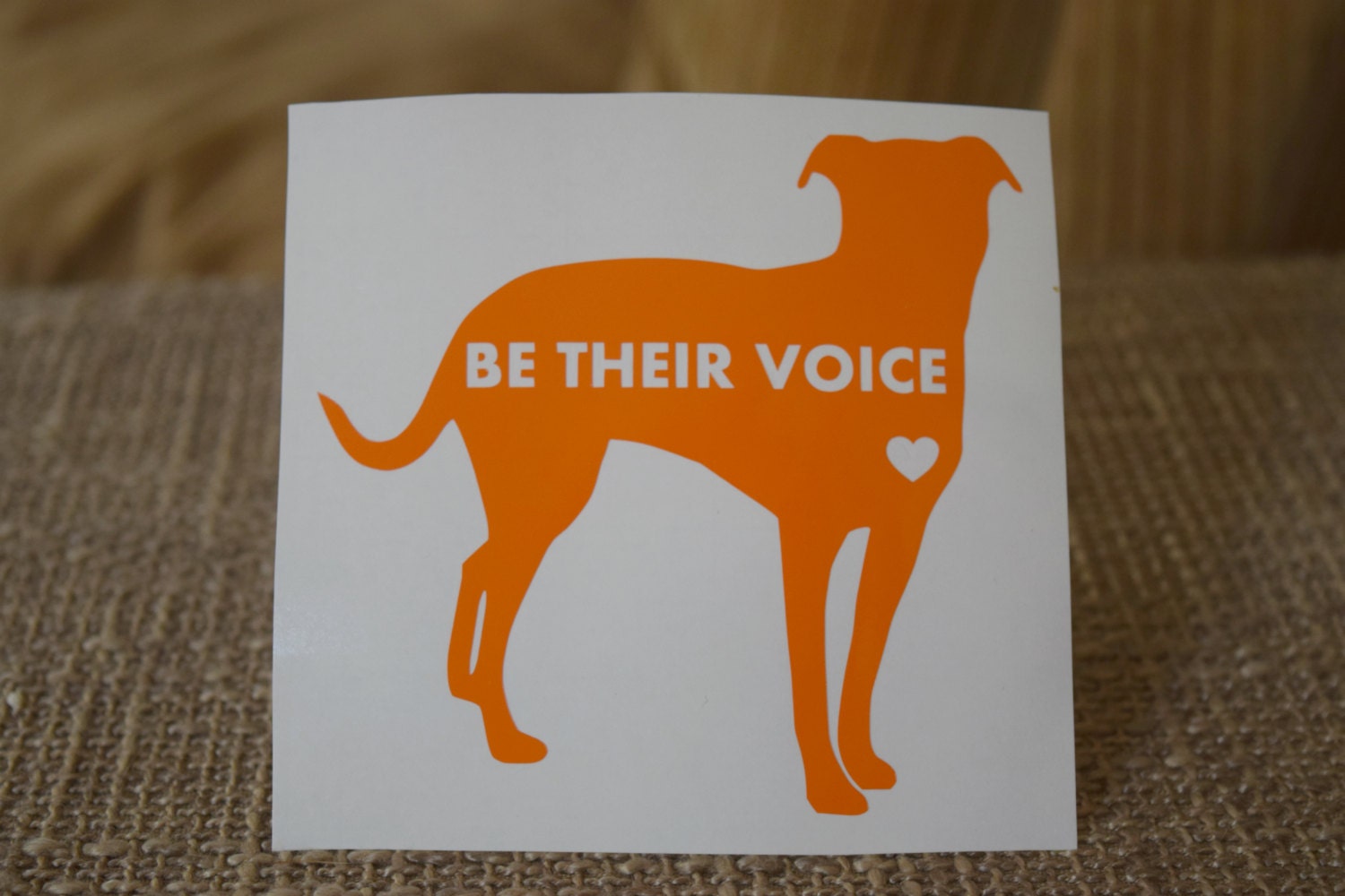 Be Their Voice Dog Orange Vinyl Window Laptop iPad Tablet Decal - Etsy
