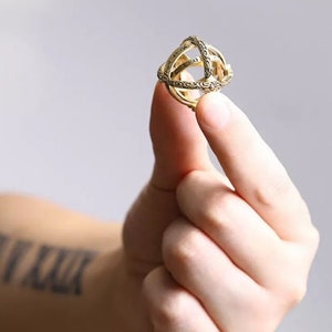 Armillary Ring Astronomical Sphere Ring Gold Horoscope Ring Galaxy Ring ...