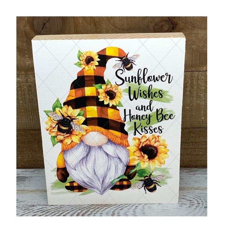 Gnome Sunflower - Etsy