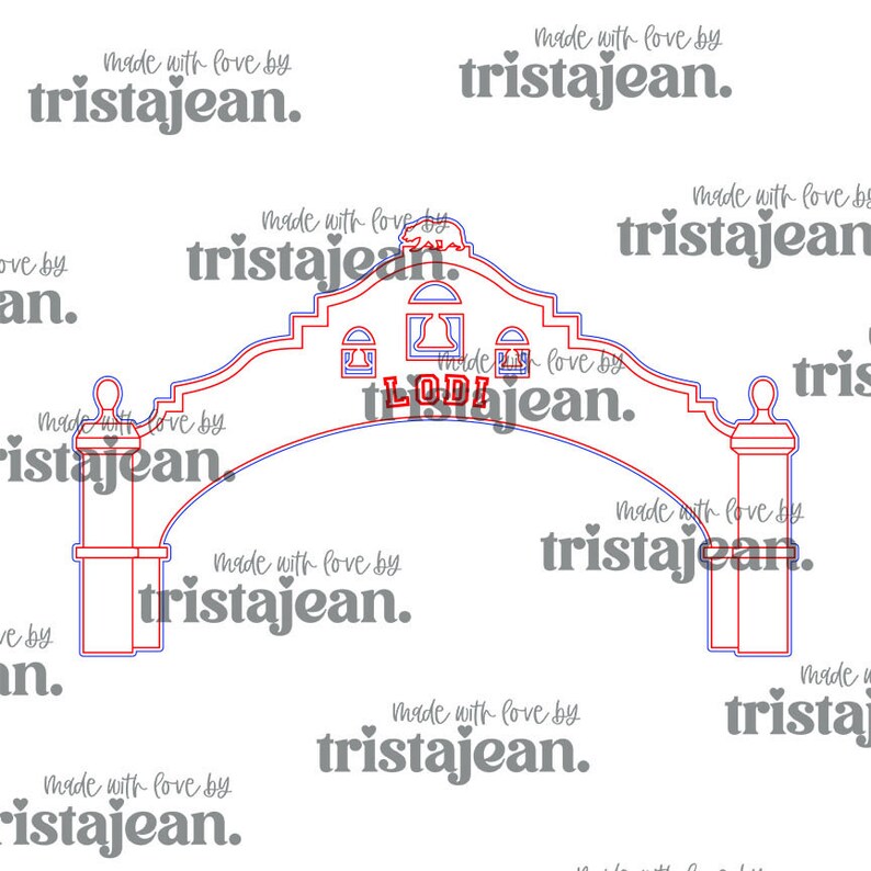 Downtown Lodi CA Arch SVG File ONLY - Etsy