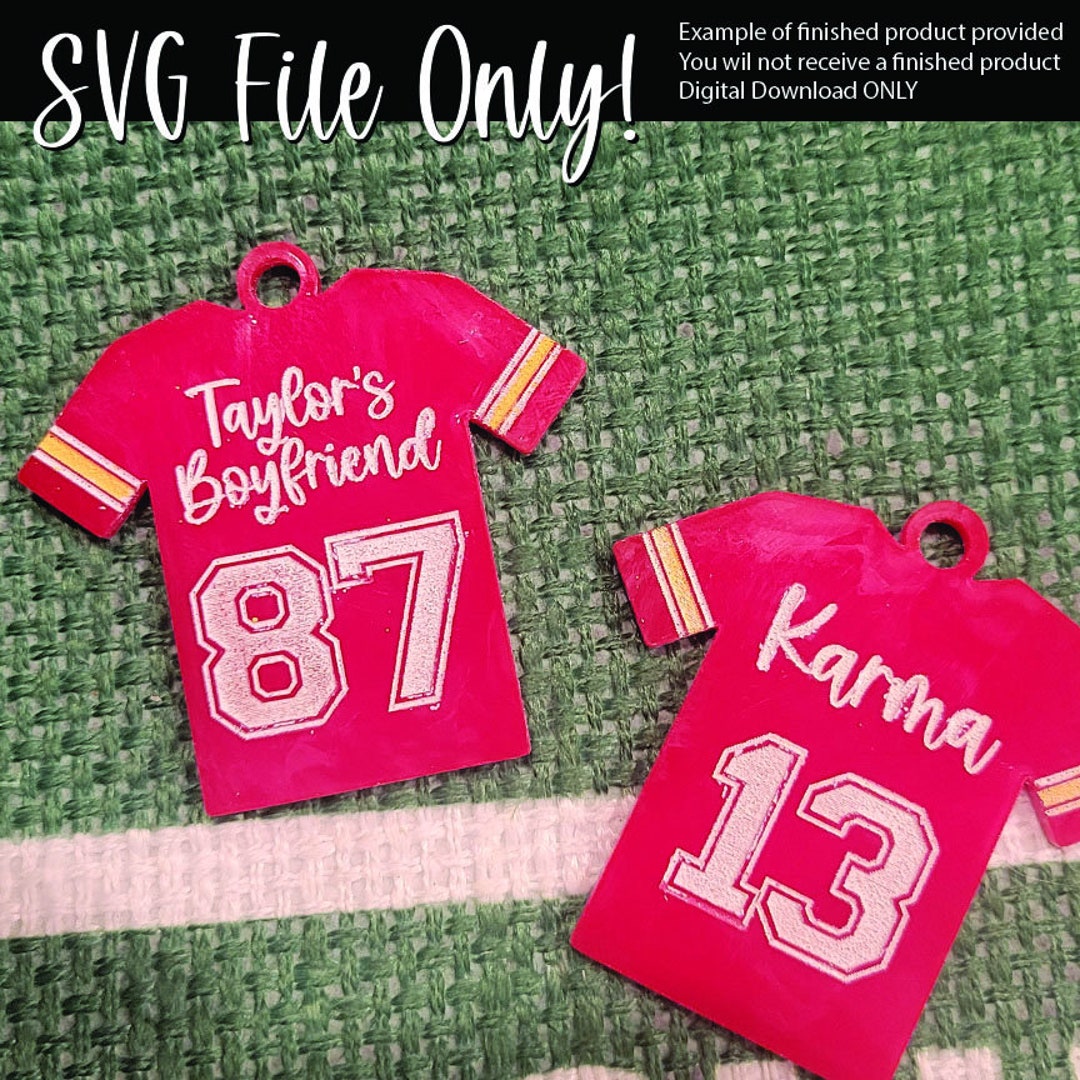 87 Jersey Earring SVG Cut File - Etsy