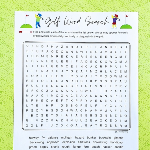 Golf Printable - Etsy