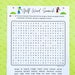 Golf Printable Word Search | Sports Word Puzzle Party Game | Brain ...