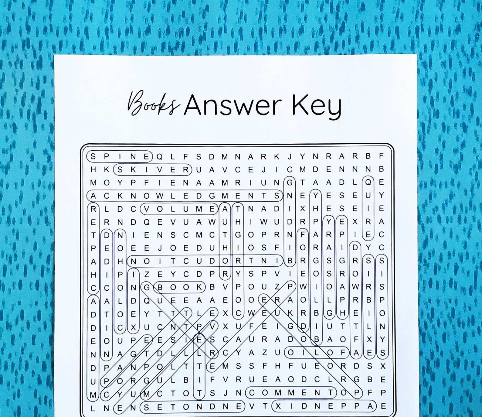 Books Printable Word Search | Book Word Puzzle Party Game | Brain ...