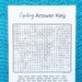 Cycling Printable Word Search | Sports Word Puzzle Party Game | Brain ...