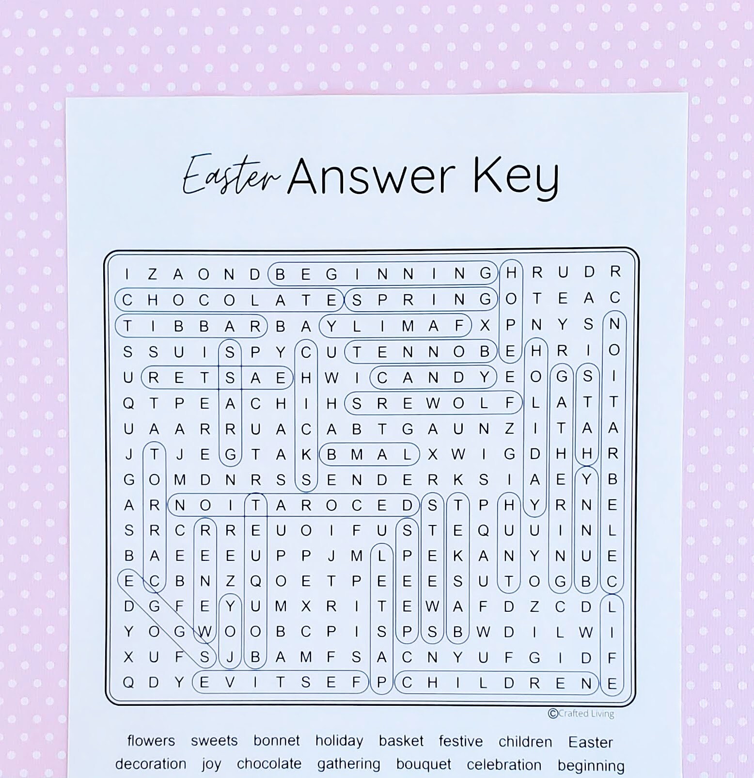 Easter Printable Word Search | Holiday Word Puzzle Party Favor | Brain ...
