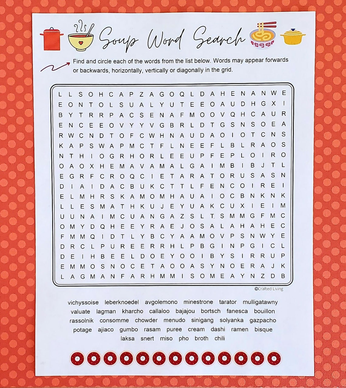 Soup Printable Word Search | Food Word Puzzle Party Game | Brain Teaser ...