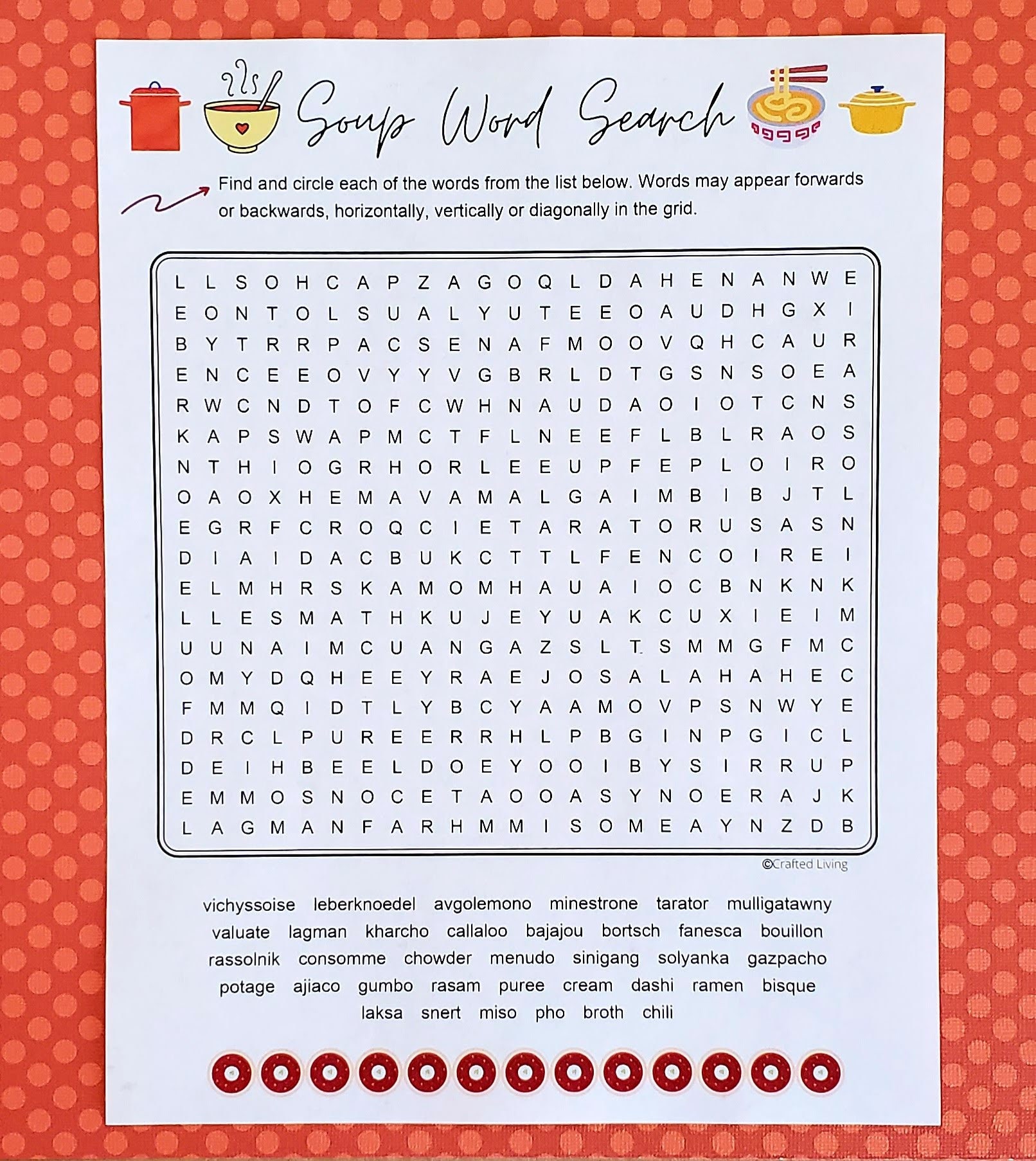 Soup Printable Word Search | Food Word Puzzle Party Game | Brain Teaser ...