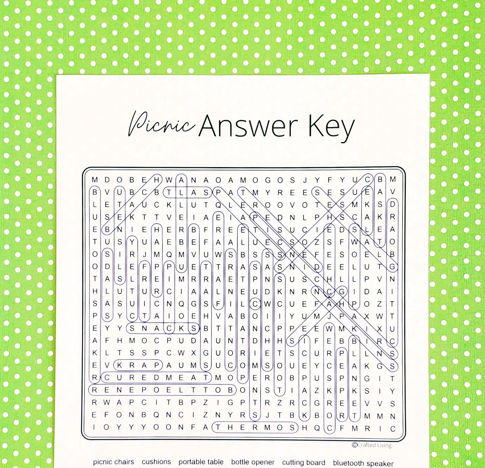 Picnic Printable Word Search | Food Word Puzzle Party Game | Brain ...