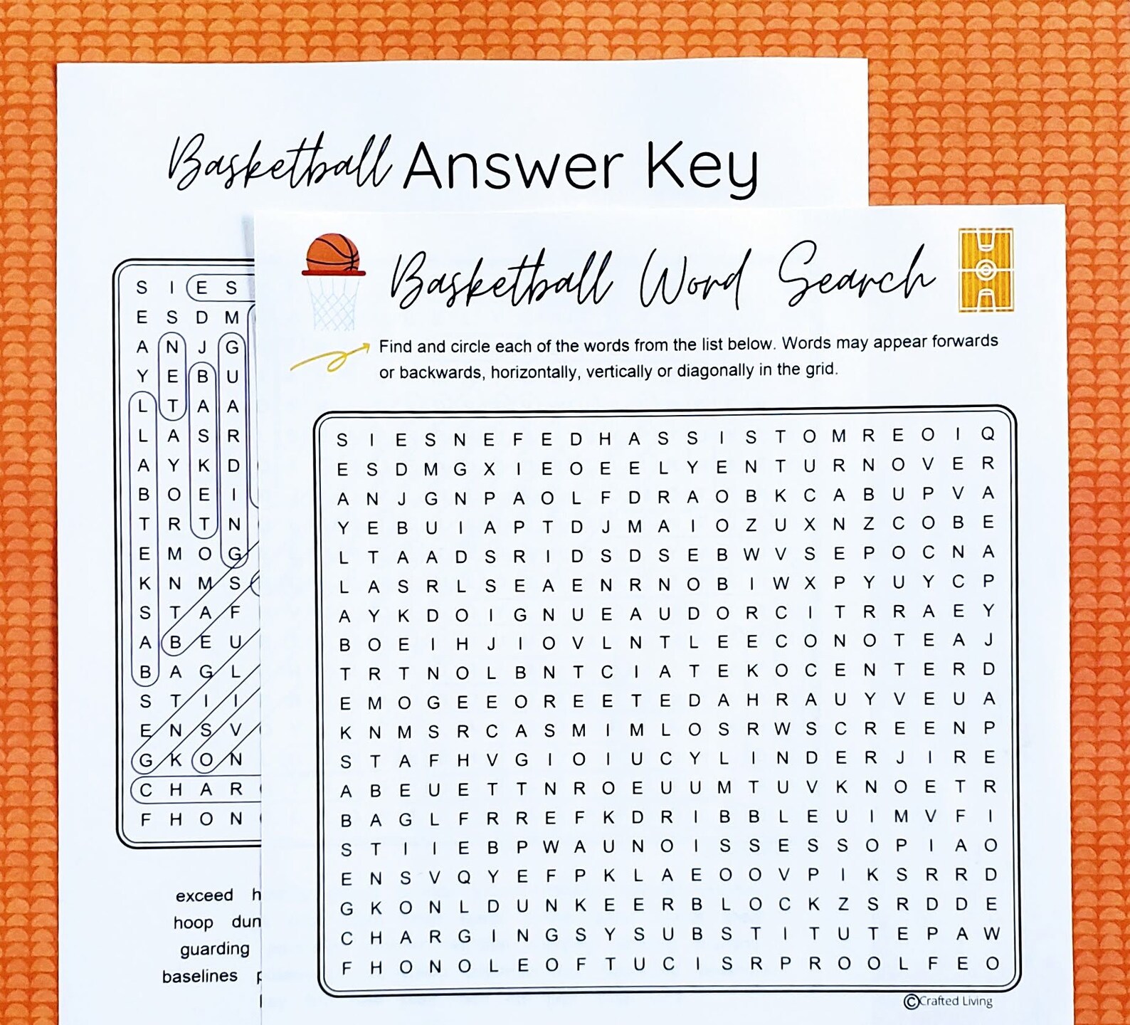 Basketball Printable Word Search | Sports Word Puzzle Party Game ...
