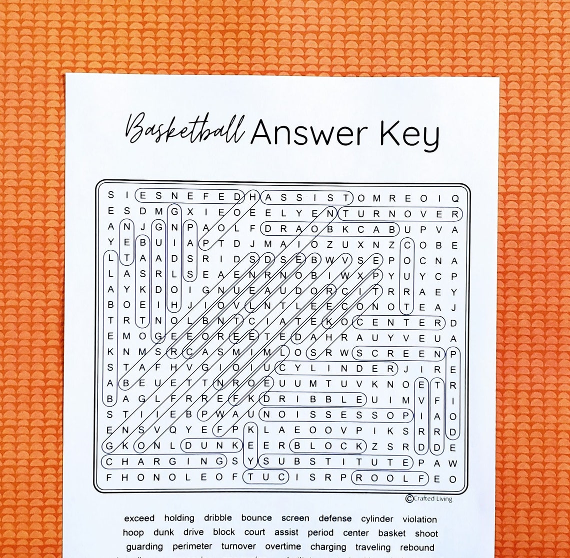 Basketball Printable Word Search | Sports Word Puzzle Party Game ...