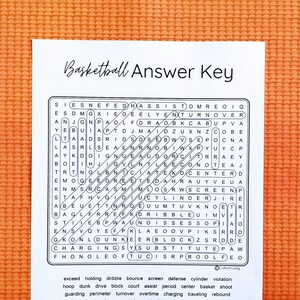 Basketball Printable Word Search | Sports Word Puzzle Party Game ...